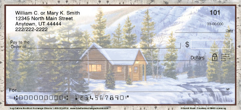 Log Cabins Personal Checks - PChecks.com