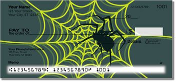 Scary Spider Personal Checks - PChecks.com