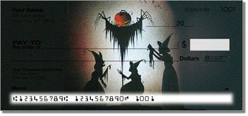 Scary Scarecrow Personal Checks - PChecks.com
