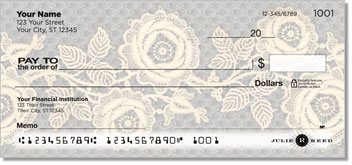 Lace Rose Personal Checks - PChecks.com