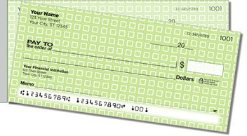 Simple Square Side Tear Personal Checks - PChecks.com